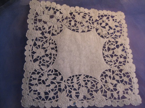 100 pc 💕 8" Inch Black Paper Lace Doilies Square Goth Elegant Floral ...