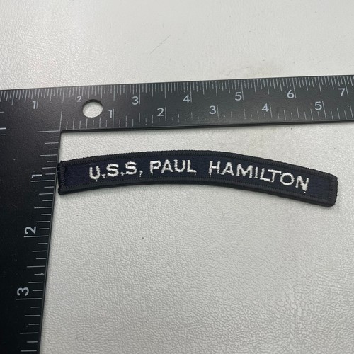 US Navy USS PAUL HAMILTON Tab Patch (Rocker) 28MQ | eBay