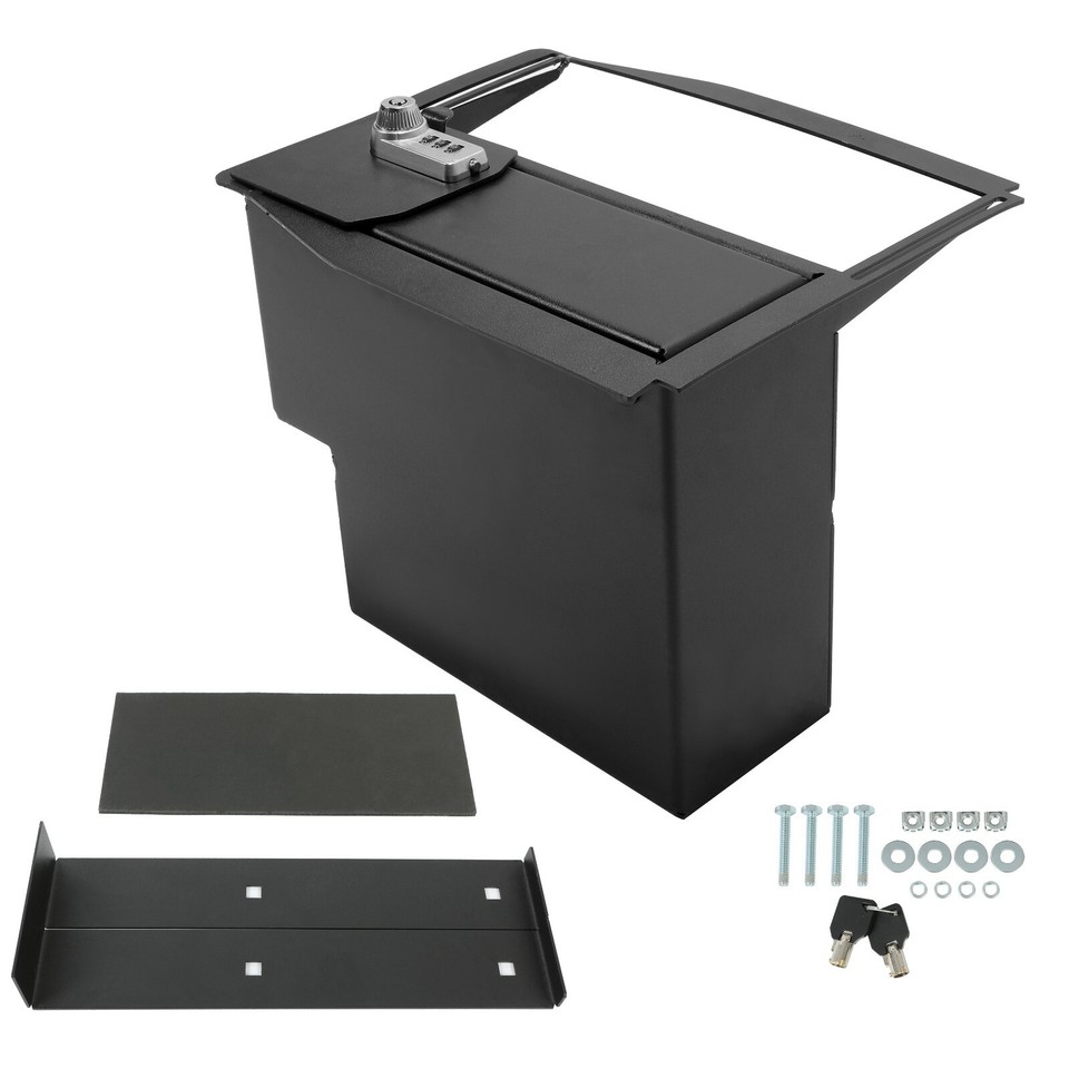 Center Console Safe Lock Vault For Ford F150 Raptors F250 F350 Super ...