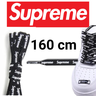 Supreme Shoe Laces Black AF1 160 cm 63 in | eBay