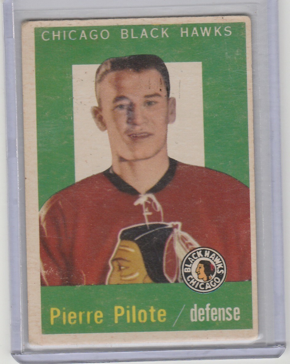 1959 60 Topps #2 Pierre Pilote Chicago Blackhawks Hall of Fame | eBay