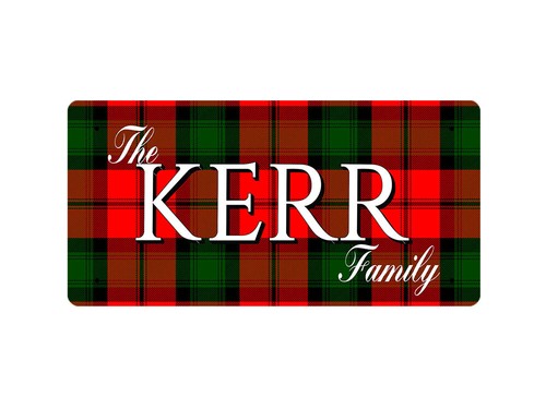 The Kerr Family (Kerr Modern Tartan) - Metal Sign 8438500250243 | eBay