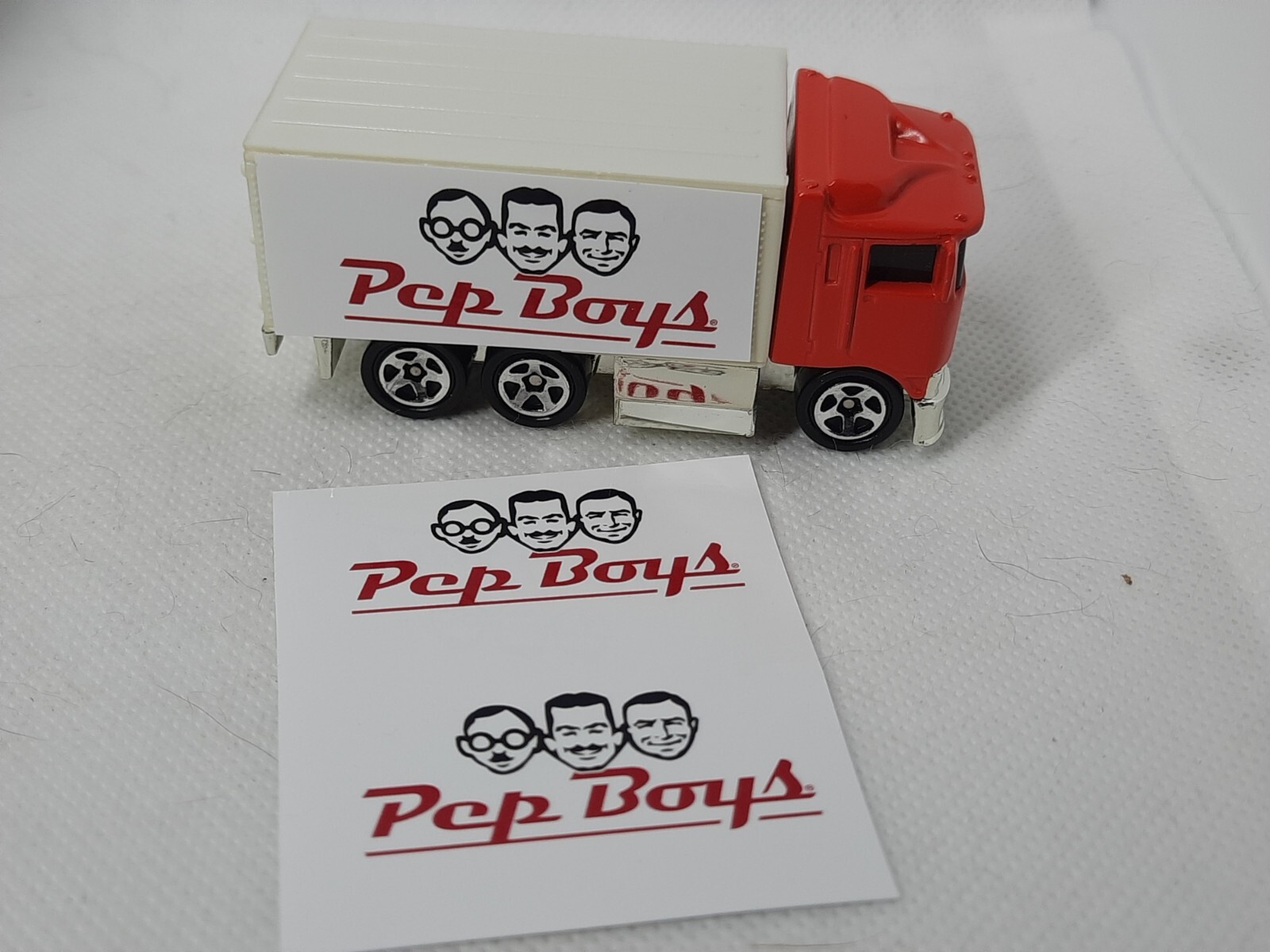 Pep Boys- 2 stickers-fits Hot Wheels/ Matchbox/ 1/64 Trucks-Custom ...