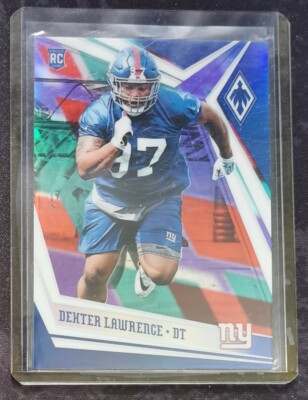 2019 Phoenix Football Dexter Lawrence RC colorburst parallel. NY Giants ...
