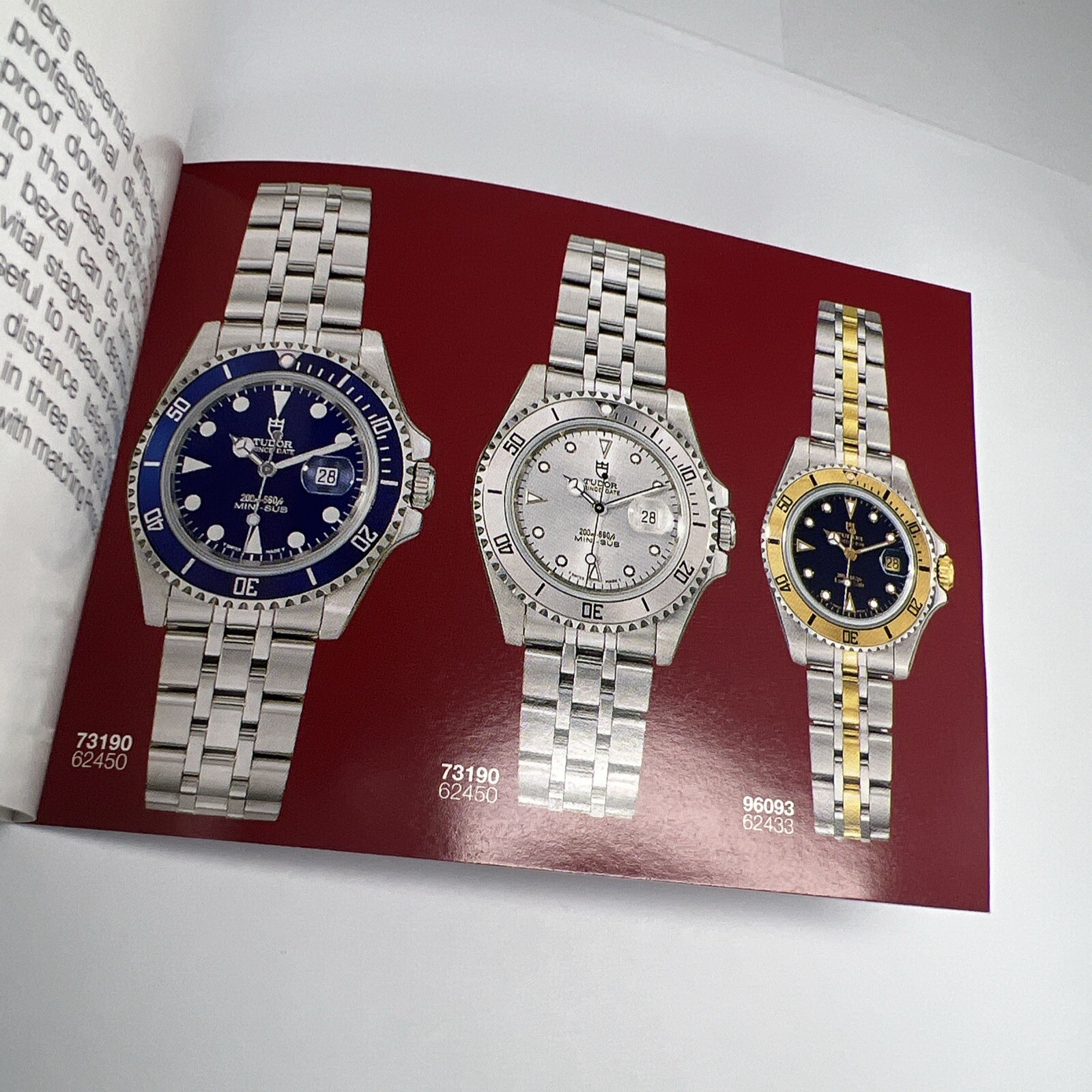 Tudor Watch Collection Booklet Manual w/ Tiger Woods Tudor Chronograph ...