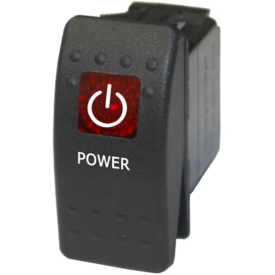 POWER 763 Rocker Switch red 12V water marine boat fishing sump | eBay