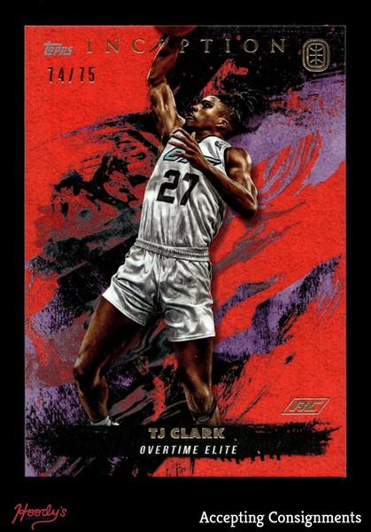 2021-22 Topps Inception OTE Overtime Elite - Red #2 TJ Clark /75 (RC ...