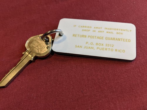 Vintage Hotel Motel Room Key & Fob - San Juan Puerto Rico | eBay UK