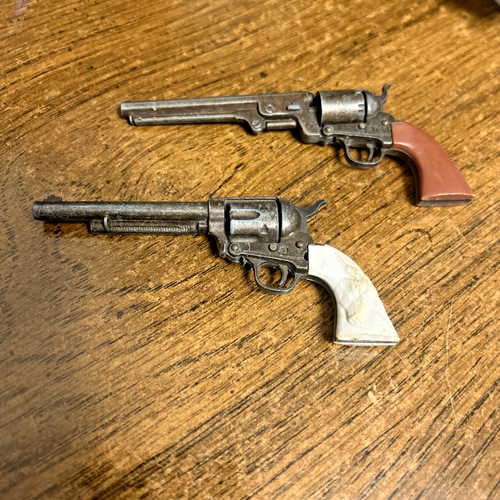 Vintage Miniature Toy Colt Revolver/Pistols, White Bull Head Grip ...