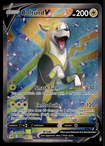 Boltund V (Full Art) 249/264 SWSH08: Fusion Strike Pokemon | eBay