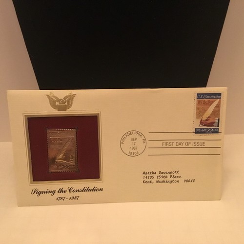 Signing The Constitution 1787-1987.…Gold Stamp Replica Vintage 1987 | eBay