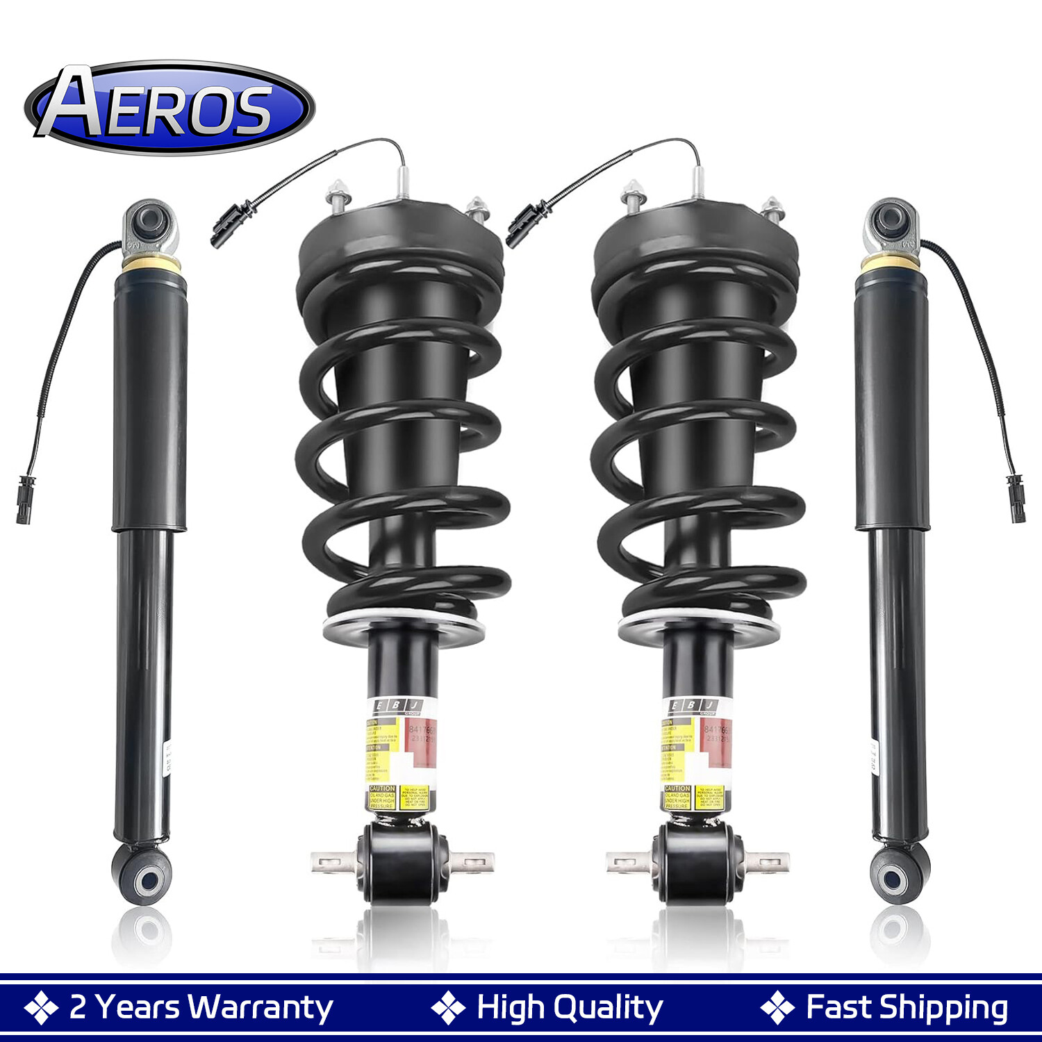 4x Front + Rear Shock Strut Assys Magneride for GMC Sierra 1500 Denali ...