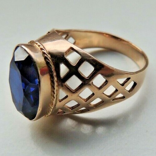 Vintage Soviet Union 583,14k Solid Gold Ring Size 9 | eBay