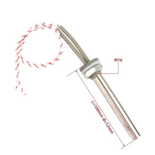 Electric Heater Tubular Cartridge Heating Tube Stainless Steel Pipe 100 ...
