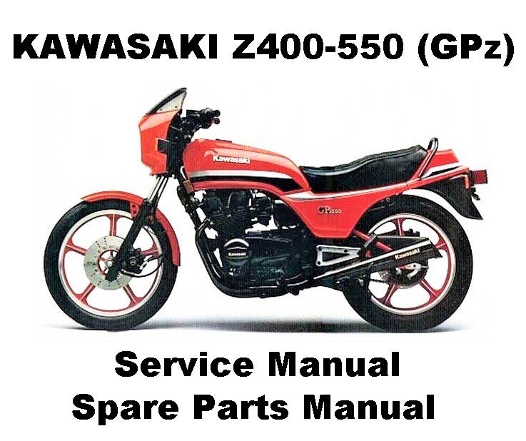 KAWASAKI Z400 Z500 GPZ550 Owners Workshop Service Repair Parts PDF ...