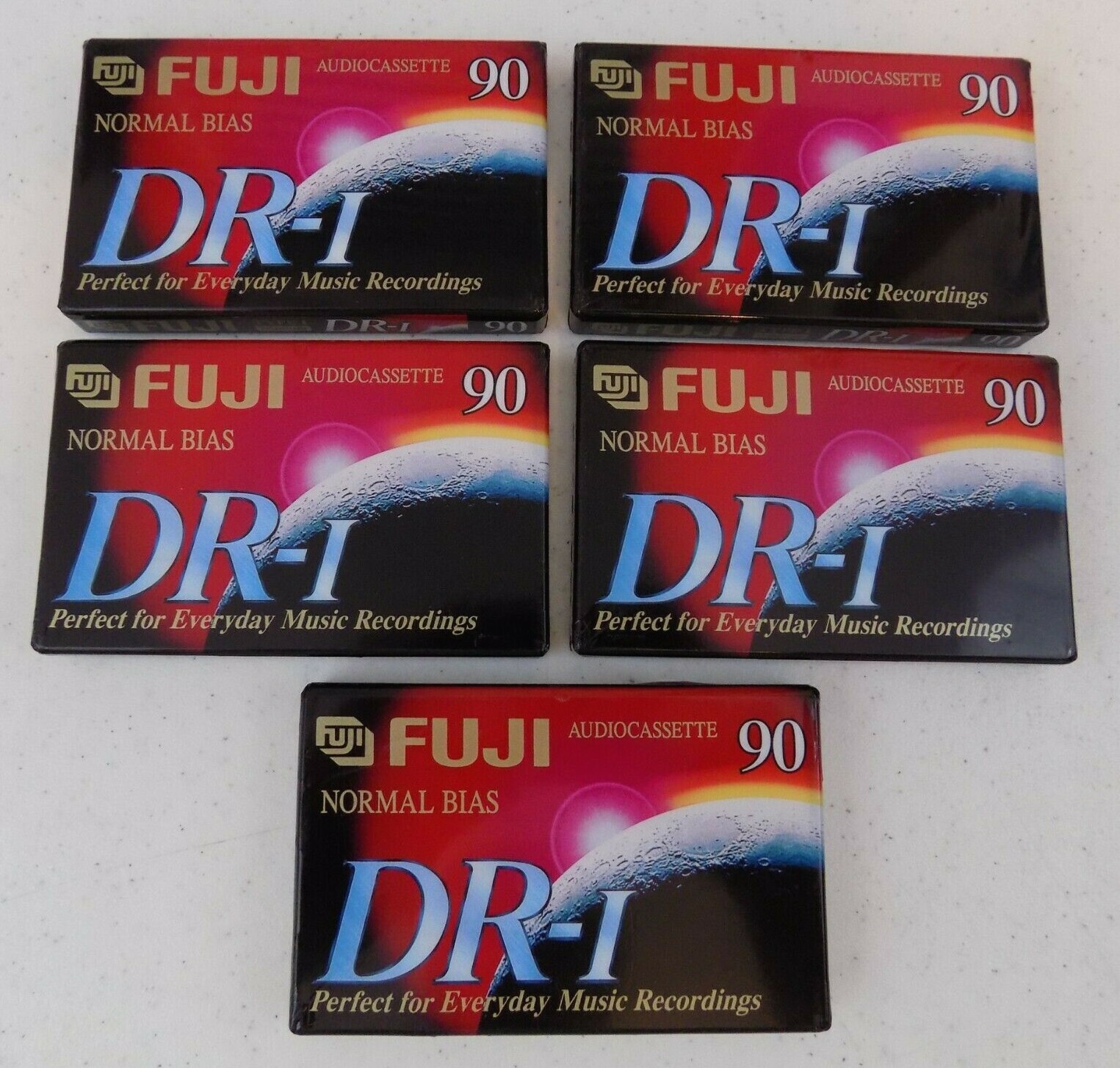 Lot Of 5 ~ FUJI ~ Normal Bias ~ DR-I ~ Type I~90 Minute Blank ...