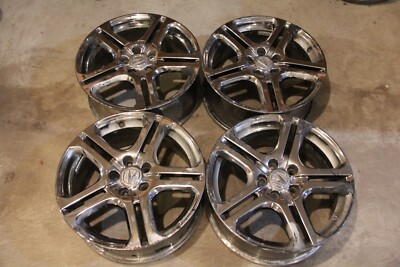 Acura TL TSX A-Spec 18” OEM Honda Enkei Wheels Rims 18x7.5 Chrome RARE ...