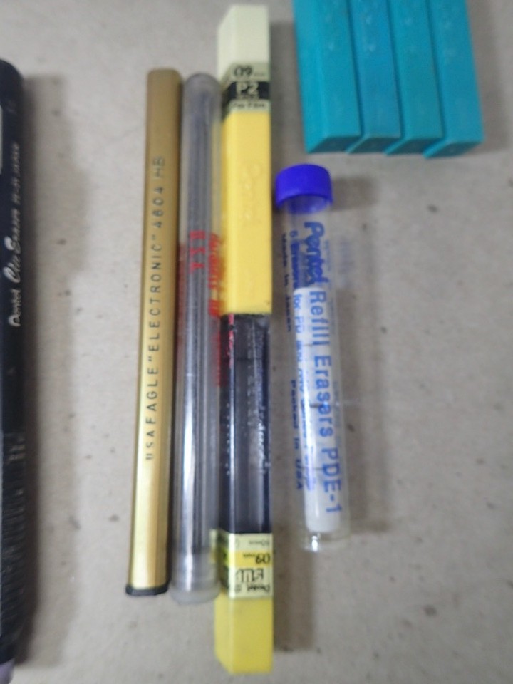 Large Lot Vintage Pencil Lead Holders, Mechanical Pencils & Eraser Pens ...