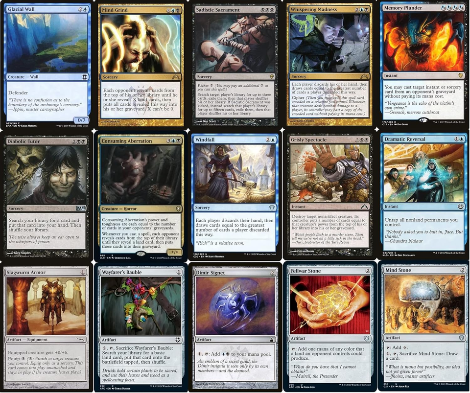 Blue/Black Mill Commander Deck - Custom Built - Elite - MTG - EDH - 100 Card | eBay