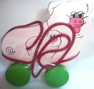 BRAND NEW PULL ALONG PIG SMALL - GREAT GIFT IDEA | eBay Australia