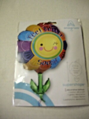 Balloon, "Feel Better Spoon!" Flower, Multicolor, 21" x 29", By Anagram ...