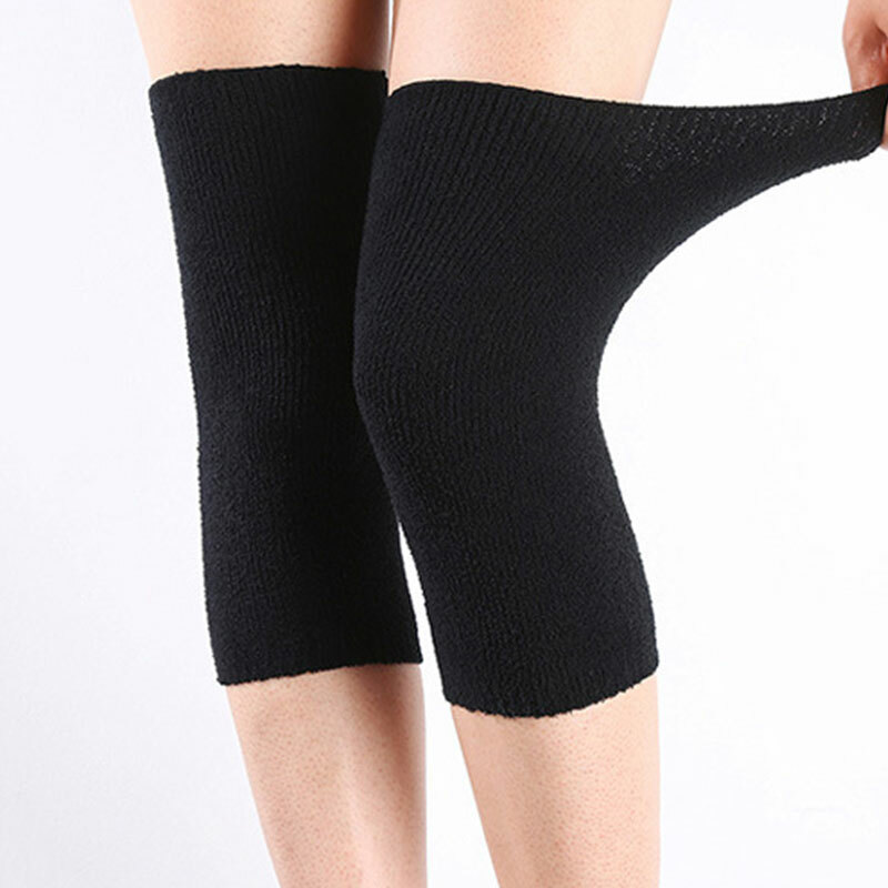 Knee Warmer Muscle Joint Care Compression Bandage Black/Grey Breathable ...