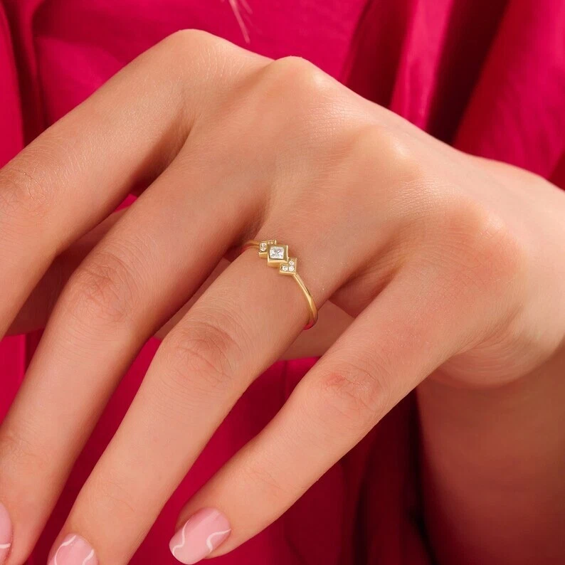 Simple Gold Promise Rings