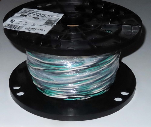 Southwire 300 Feet 14/3 Stranded CU THHN Black/White/Green Tri-Wire ...