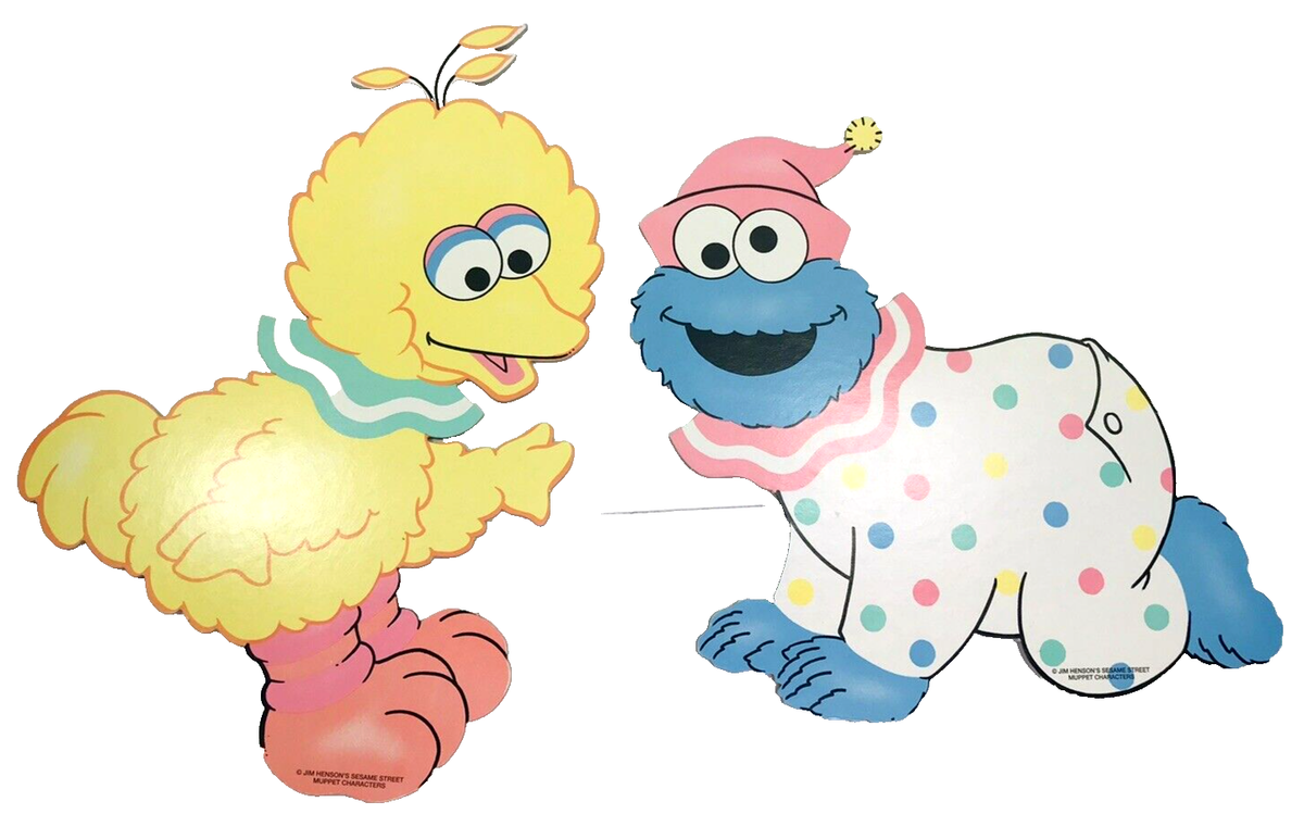 Baby Sesame Street Characters Draw Sesame Street Characters Fabric