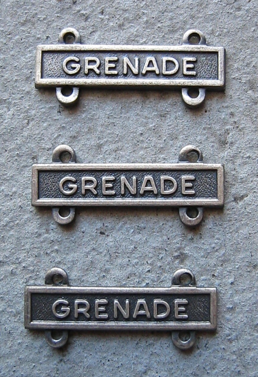 GRENADE QUALIFICATION BADGE ATTACHMENT G.I. MILITARY VETERAN METAL PIN ...