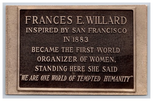 RPPC Frances E. Willard Suffragist, Lincoln Park San Francisco CA ...