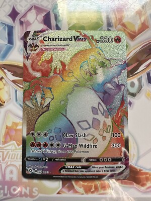 Charizard VMAX (Secret) 74/73 Pokémon TCG Champions Path Holo NM SWSH ...