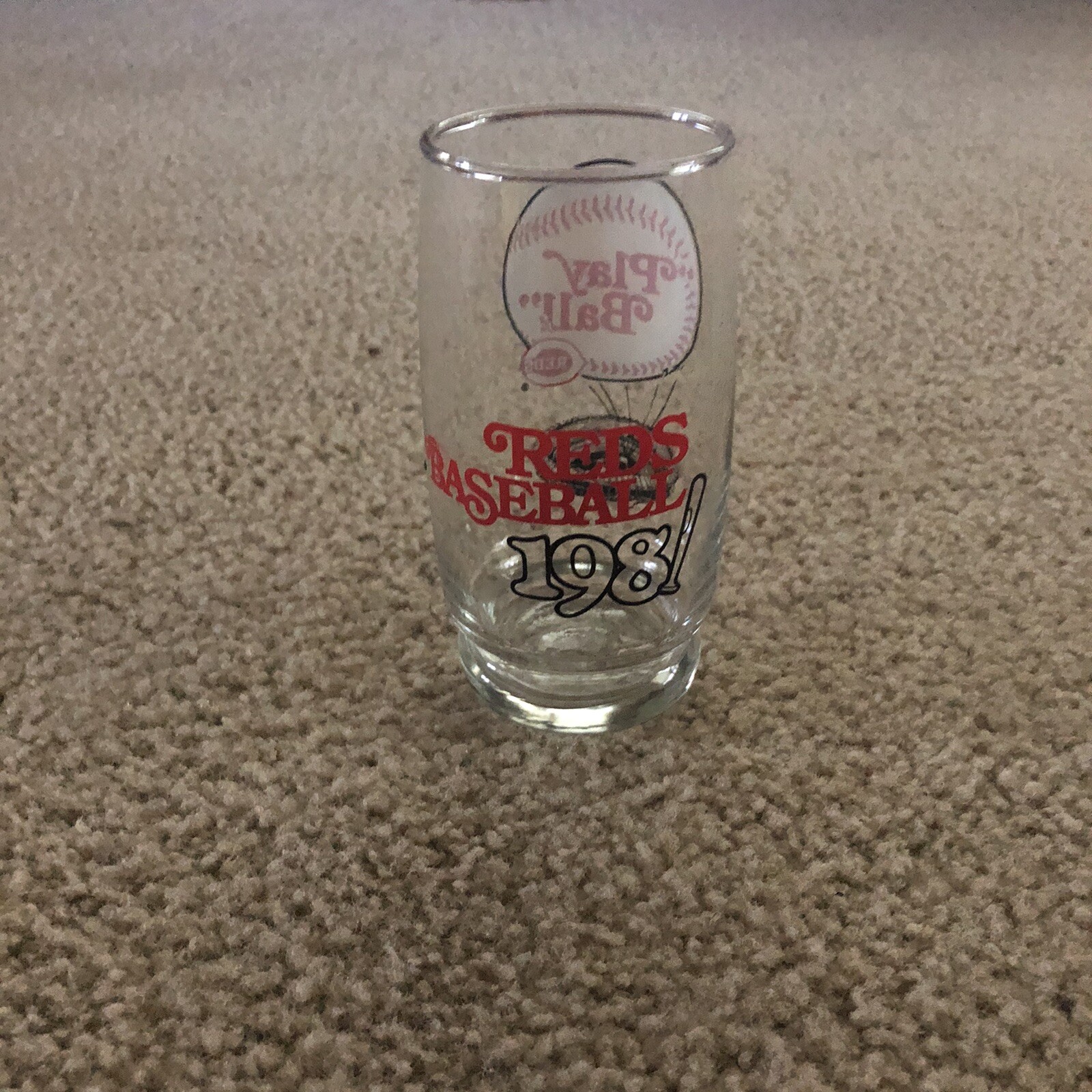1981 Cincinnati Reds Play Ball 5 1/4 Inch Glass MLB | eBay