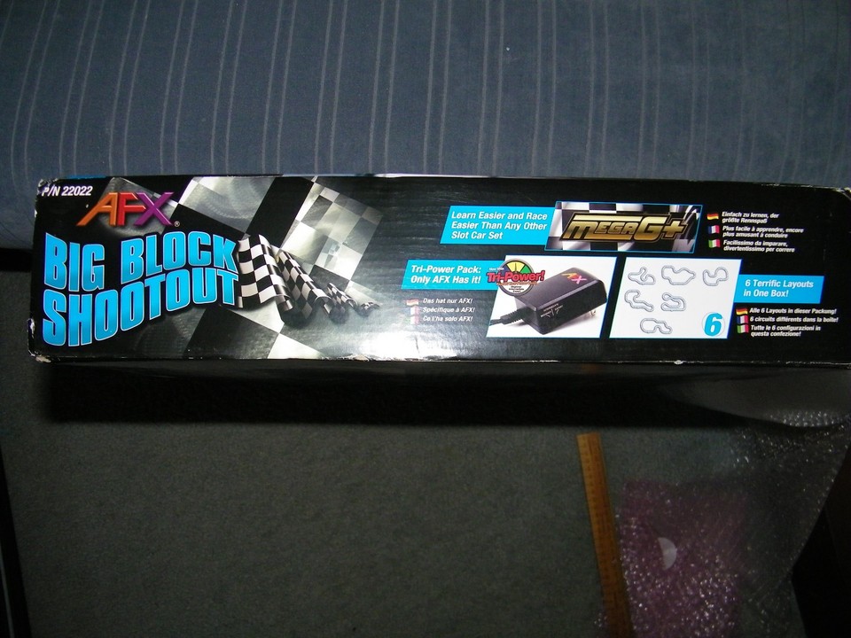 AFX TOMY Big Block Shootout Ho slot cars Mega G+ | eBay