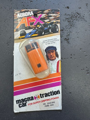 AFX AURORA TRACTION CUSTOM FORD VAN # 1942-850 ORANGE SLOT CAR | eBay