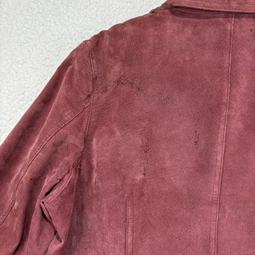 Vintage Cherokee Pink Suede Leather Jacket Womens XXL Bomber Moto Y2K ...
