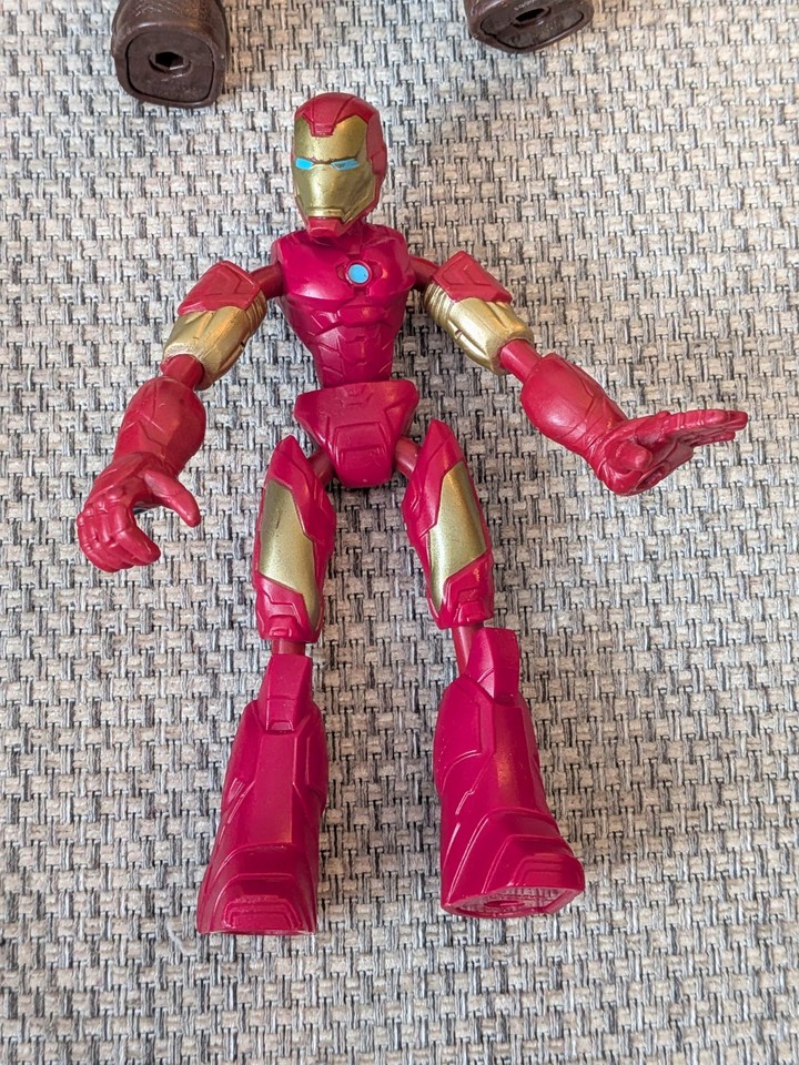 Marvel Bend And Flex Figure Bundle Spider-Man Captain America Hulk Iron ...