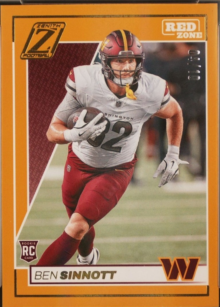 2024 Panini Zenith - Rookies Ben Sinnott #107 Gold Red Zone /10 (RC ...