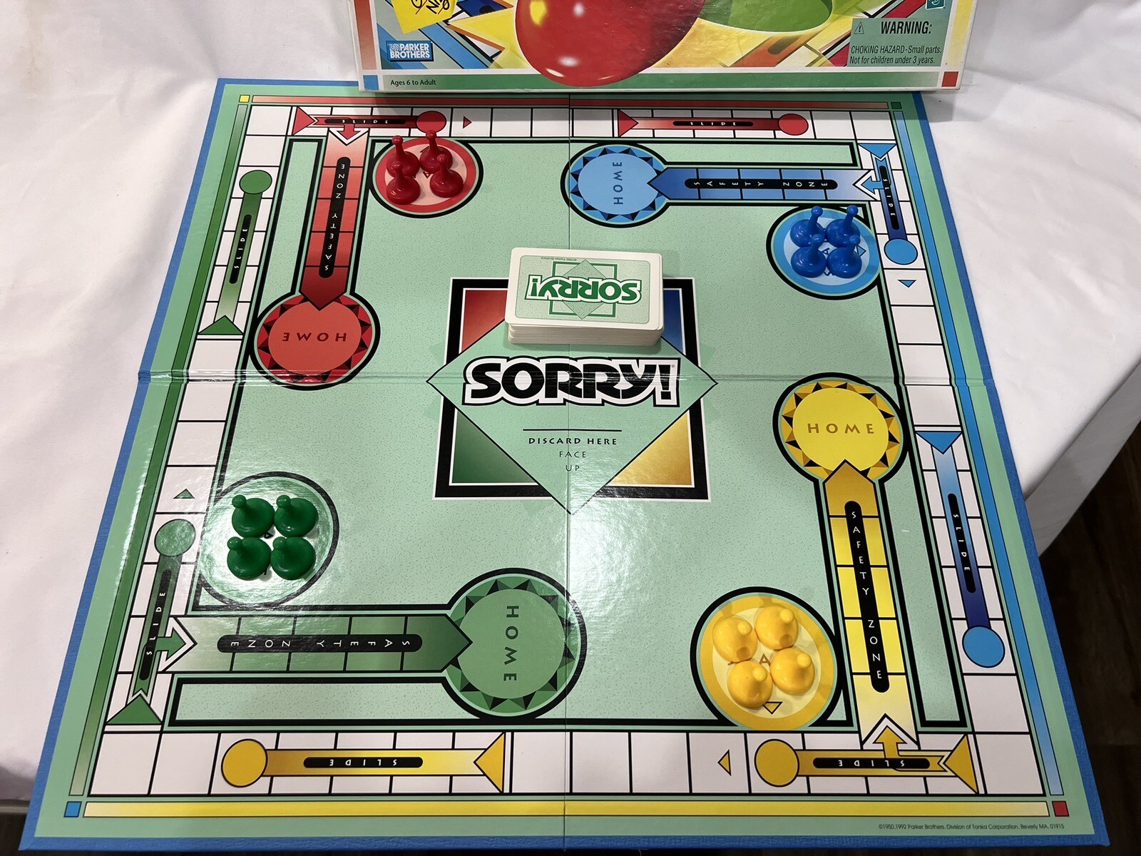 SORRY Game Vintage Parker Brothers 1998 Board Game 100% Complete ...