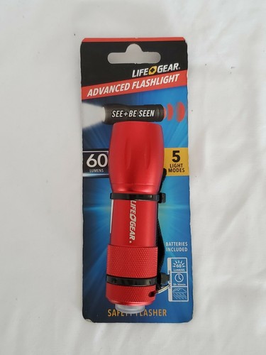 Life Gear Advanced Flashlight 60 Lumens 5 Light Modes Small Safety ...