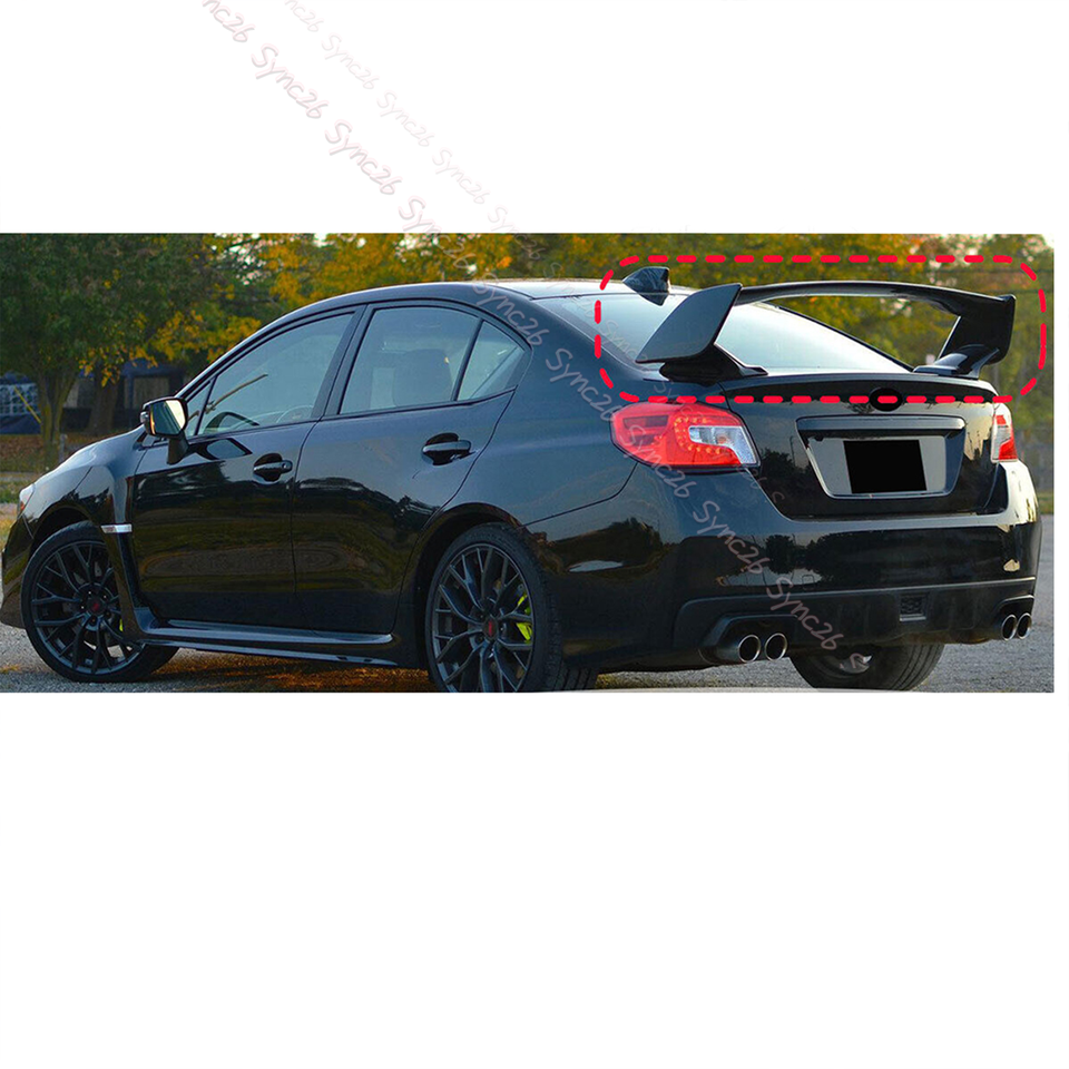 For 2015-2021 Subaru WRX STI OE Style Painted Black ABS Rear Trunk ...