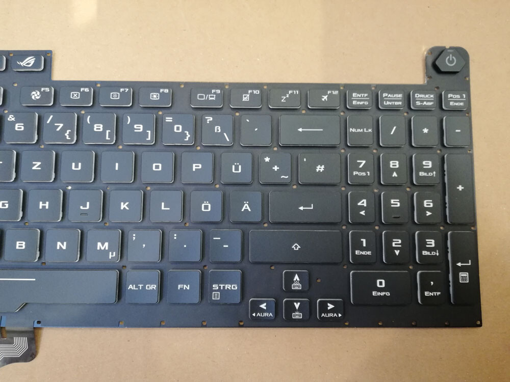 Tastatur Asus PC ROG Strix G731 G731G G731GW Beleuchtung Deutsch ...