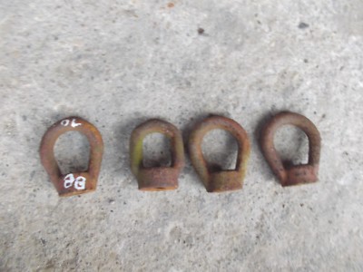 4) Oliver 88 RC tractor OL T rail dual wheel loop clamps to hubs | eBay