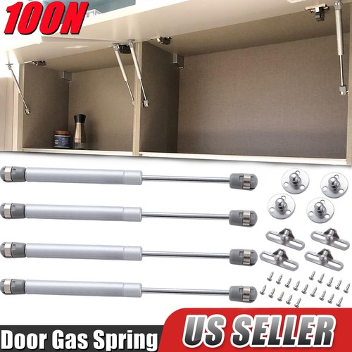 4 PACK Door Hinge Gas Spring Strut Prop Shock Lift Kitchen Cabinet ...