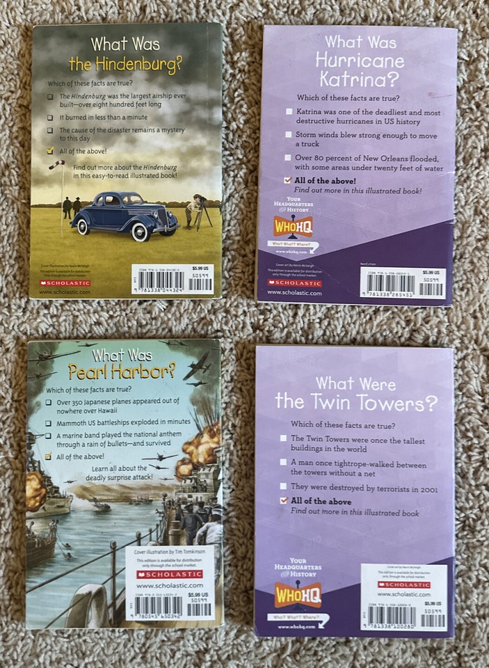 What Was? Book Lot Four 4 Books Mint Condition Used Nice Good Deal | eBay