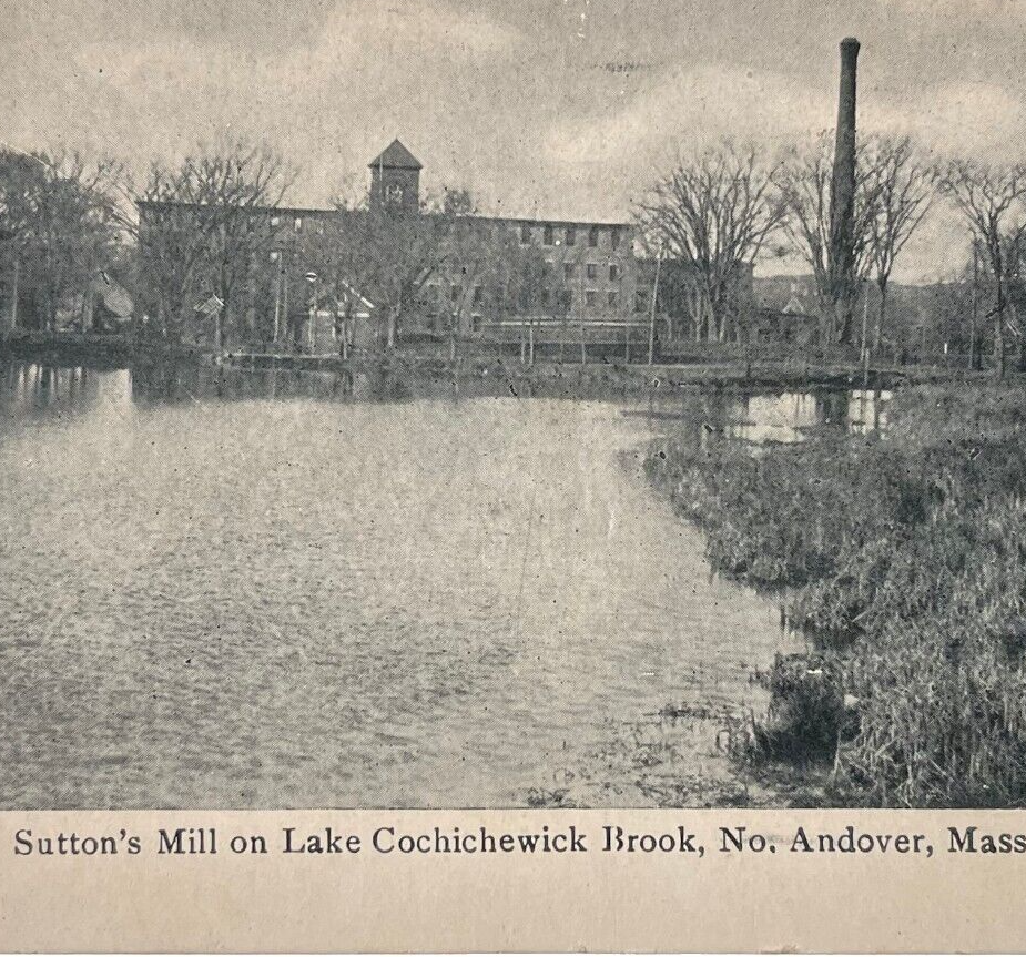 Andover's Mill Lake Cochichewick Brook North Andover, MA, vintage ...
