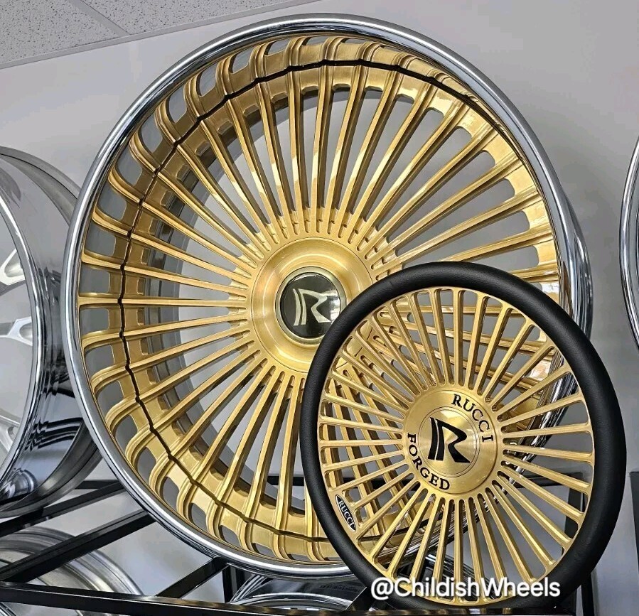 26" Inch Rucci Hooch 5x120 5x127 2pc Wheels Rims | 9" | Two Piece ...