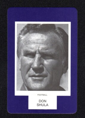Don Shula HOF Dolphins Football Coach 1993 Face To Face Game Card ...