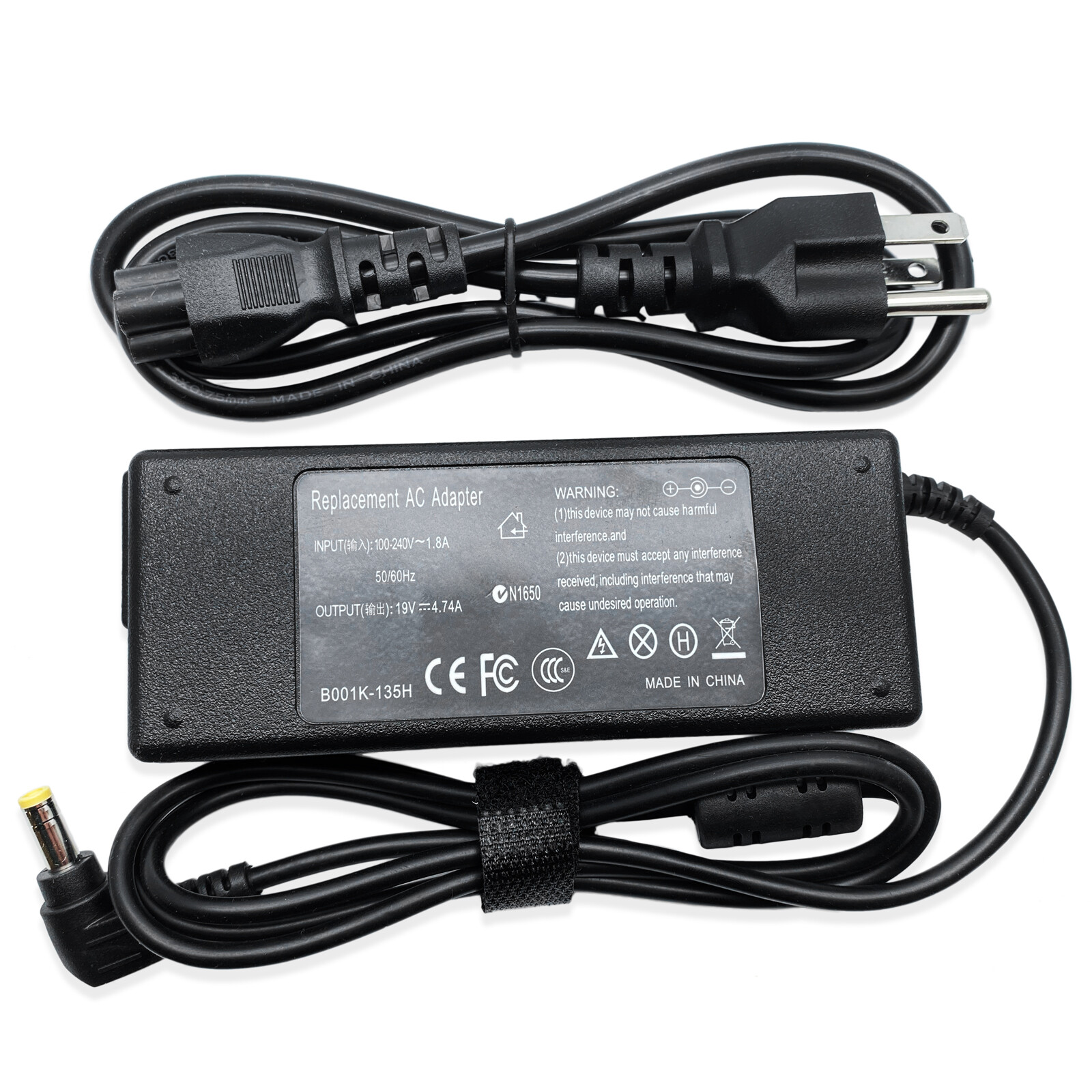 90W 19V 4.74A AC Adapter POWER CHARGER FOR Toshiba N17908 U405D-S2850 ...