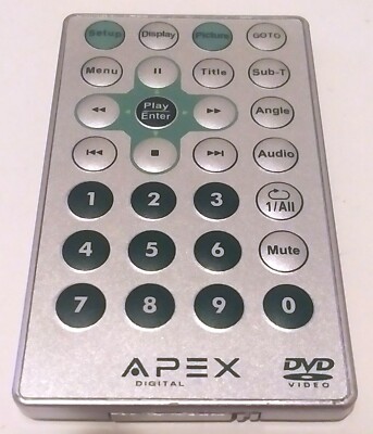 RARE - APEX DIGITAL DVD VIDEO PLAYER ORIGINAL GENUINE OEM REMOTE | eBay